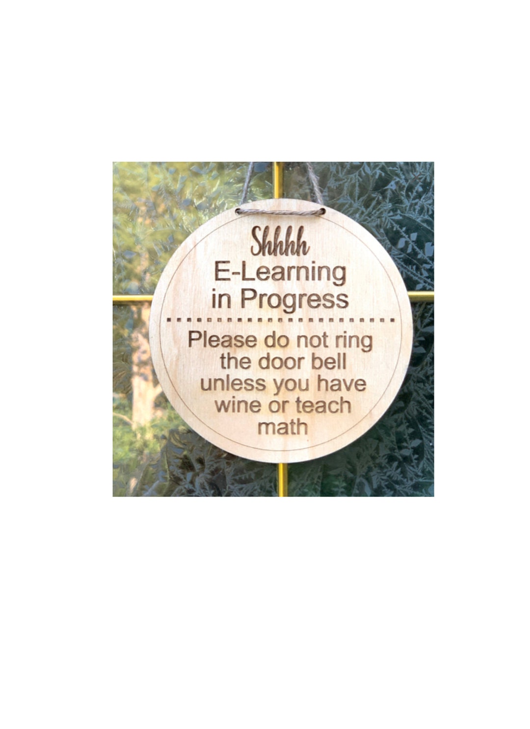 Distance Learning Door Sign, Virtual Learning Door Hanger, Do Not ...