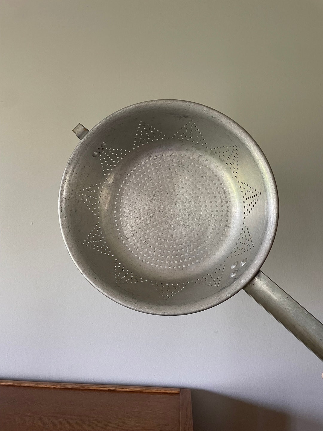 Vintage Aluminum Handled Pot Strainer Colander Insert Basket Steamer ...