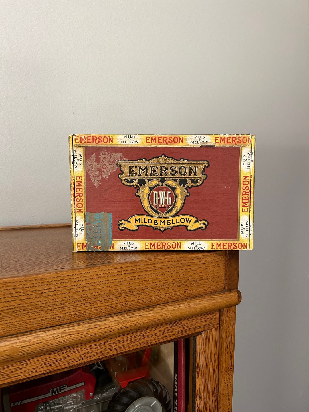 Vintage Emerson DWG Diplomat Cigar Box Mild and Mellow Factory No. 155 ...