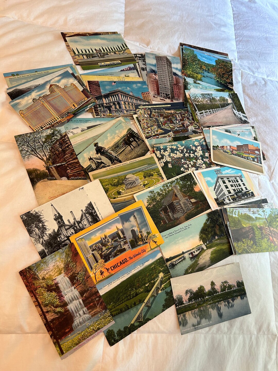Vintage Postcards Lot of 72 All United States Junk Journal Craft ...