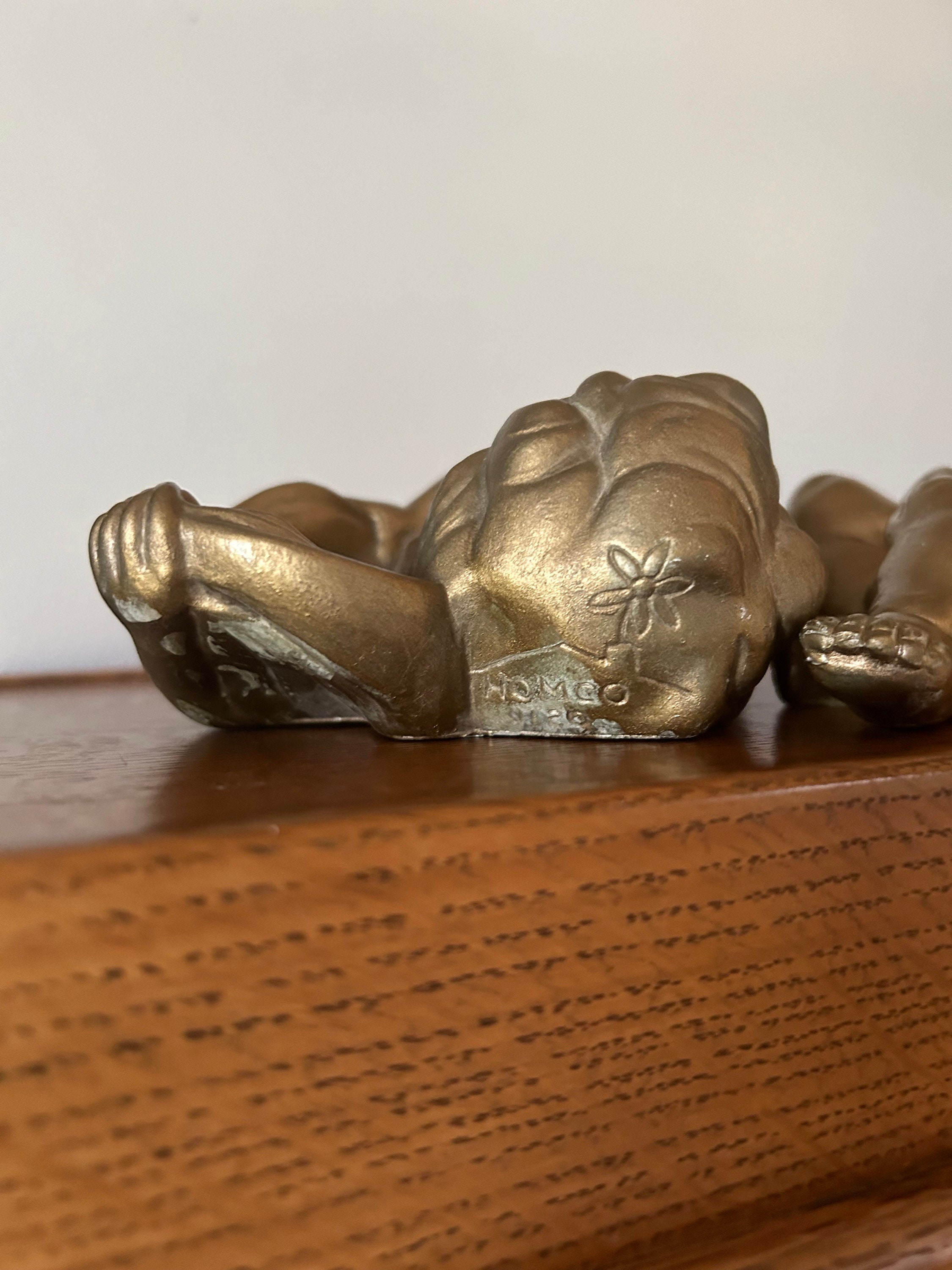 Vintage Homco Gold Cherubs Angels Wall Hangings 1120 Set of 2 Angel ...