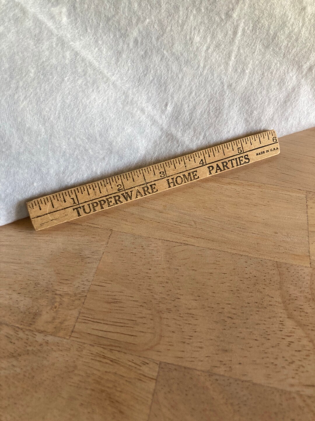 Vintage Tupperware Home Parties Wood Ruler Six Inches Half Ruler ...