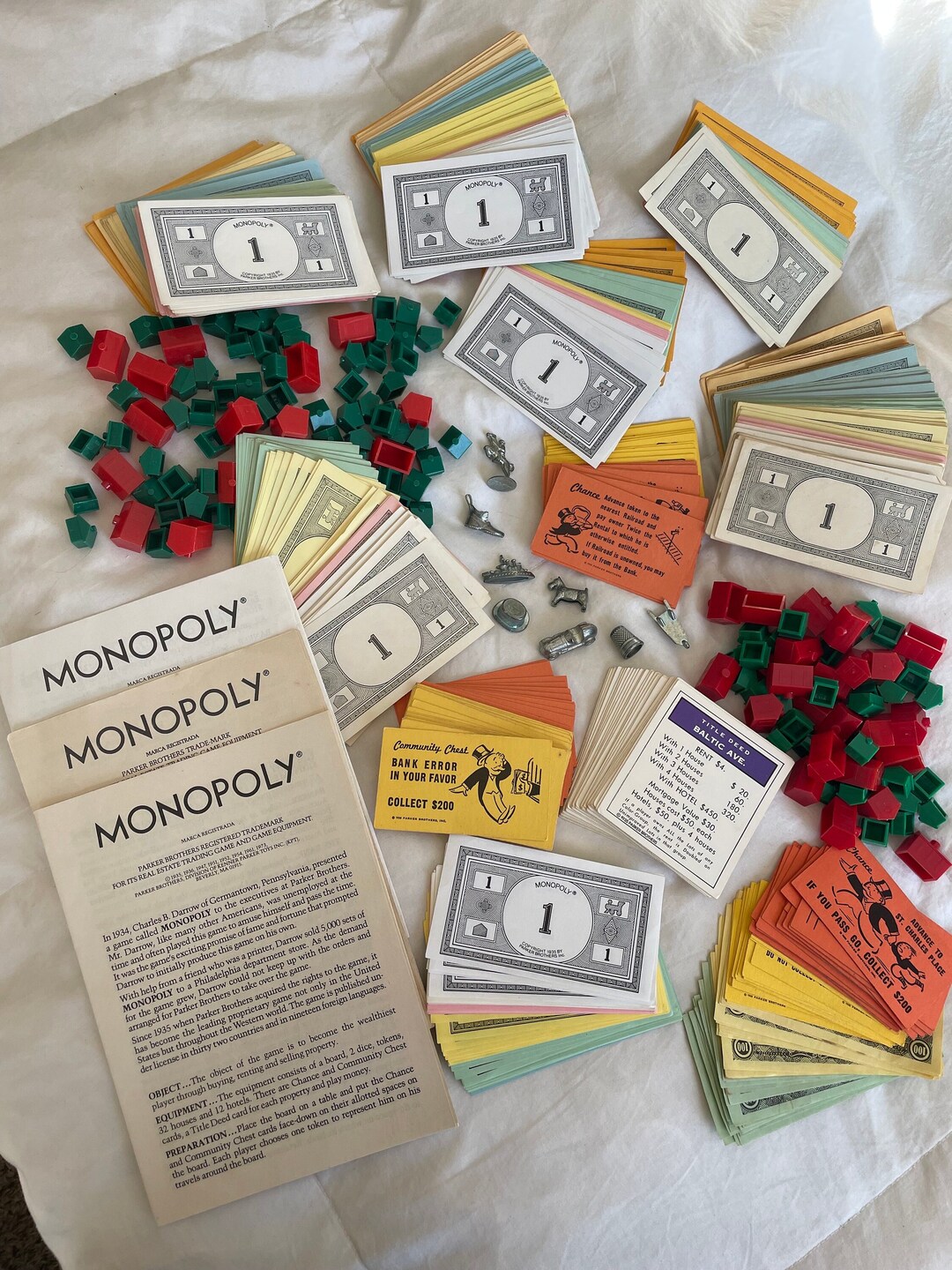 Monopoly Lot Replacement Pieces Monopoly Metal Game Piece Sliders Money ...