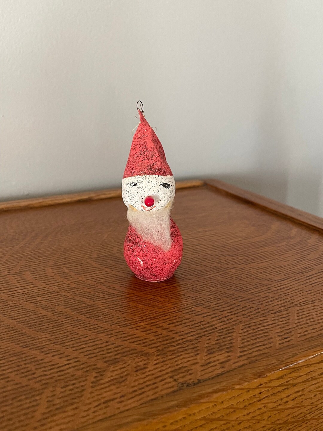 Putz Santa Paper Mache Christmas Ornament Kitchmas Vintage Christmas ...