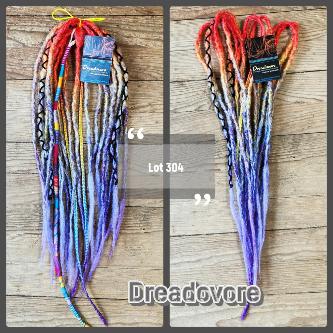 8 Double Dreads roots, Synthetic Braids and 1 Atebas GIFT. More Than ...