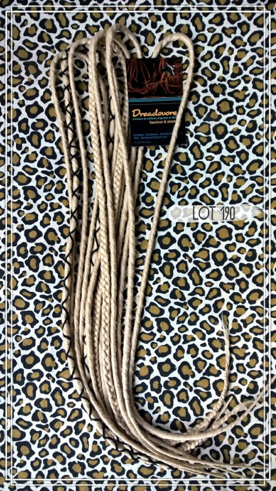 7 Double Dreads rolled Synthetic Braids. Length - Etsy