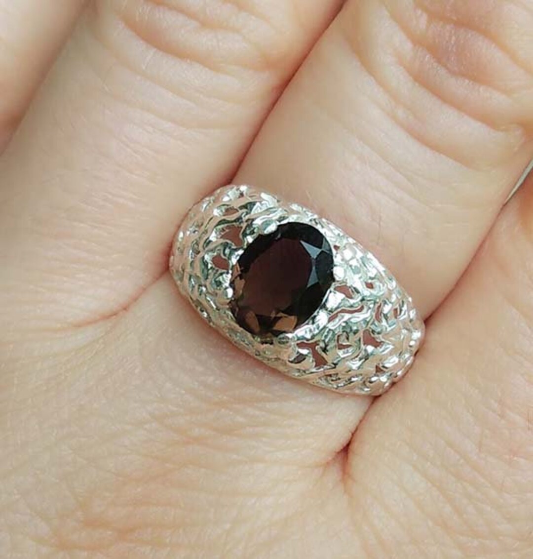 Sacred Gem of Druid Magic, Scotland Smoky Quartz Ring, Mount Cairngorm ...