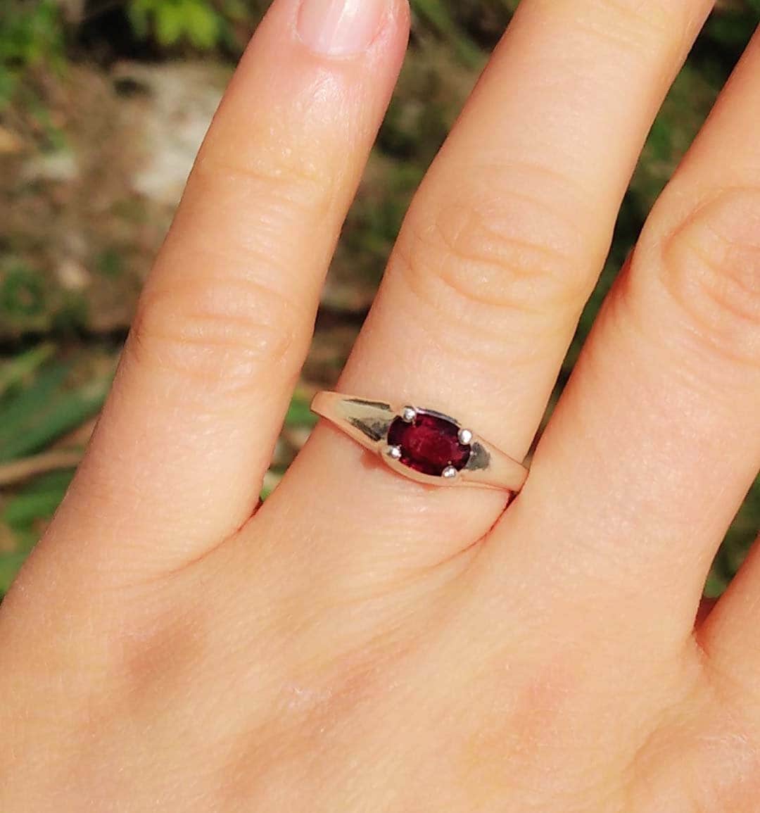 Gorgeous Red Spinel Ring 19th Century Antique Gemstone England Black ...