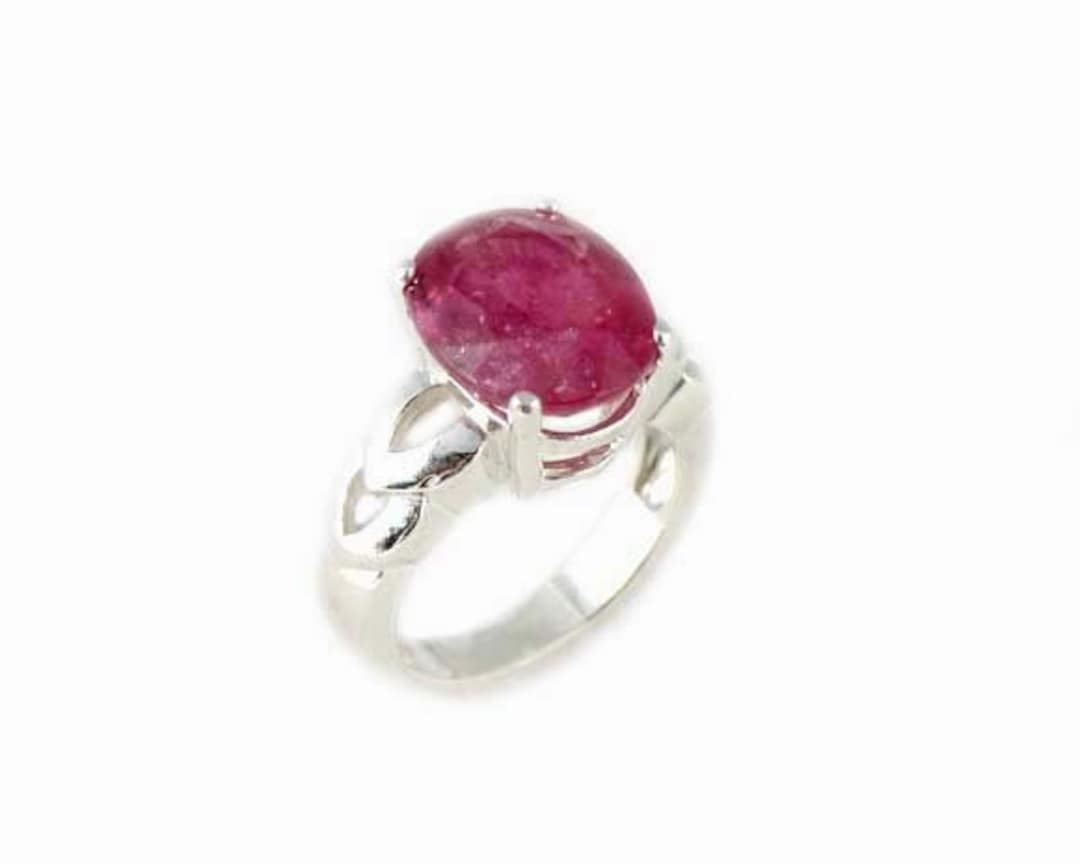 Red Sapphire Ring Medieval Sorcery Psychic Talisman Vintage Gemstone ...