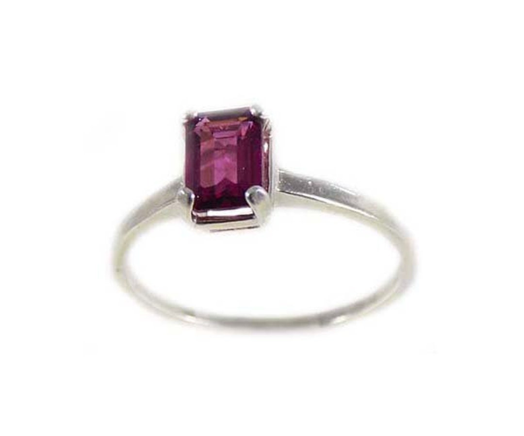 Raspberry Red Garnet Ring Bohemian Gypsy Ring Cape Ruby Gemstone ...