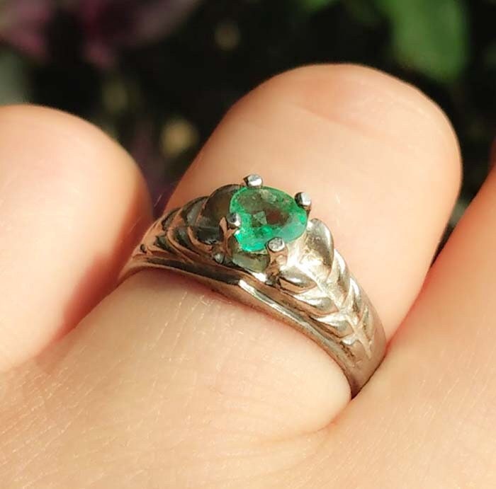 Emerald Ring Queen of Egypt Cleopatra Gem 19th Century Antique Gemstone ...