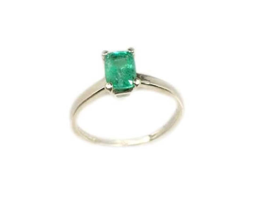 Gorgeous Emerald Ring Good Luck Talisman, Natural 19th Century Antique ...