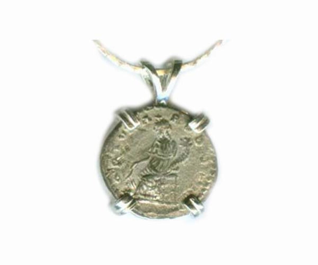 Genuine Ancient Coin Roman Goddess of Good Fortune Ancient Roman Silver ...