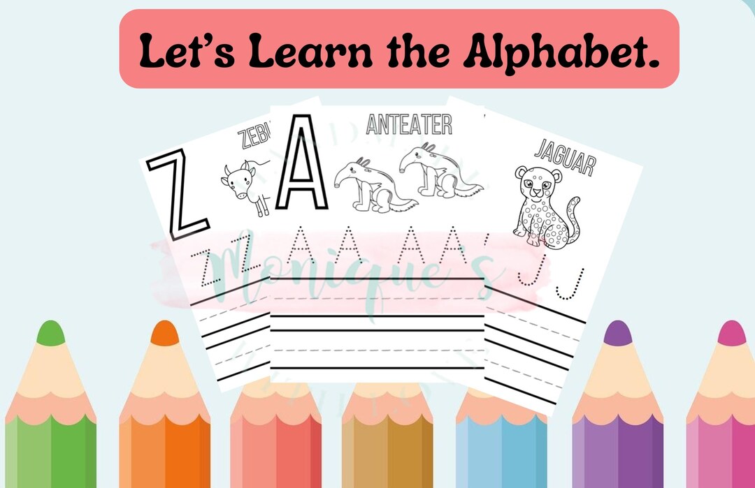 Leaning Basic: Let's Learn the Alphabet A-Z - Etsy