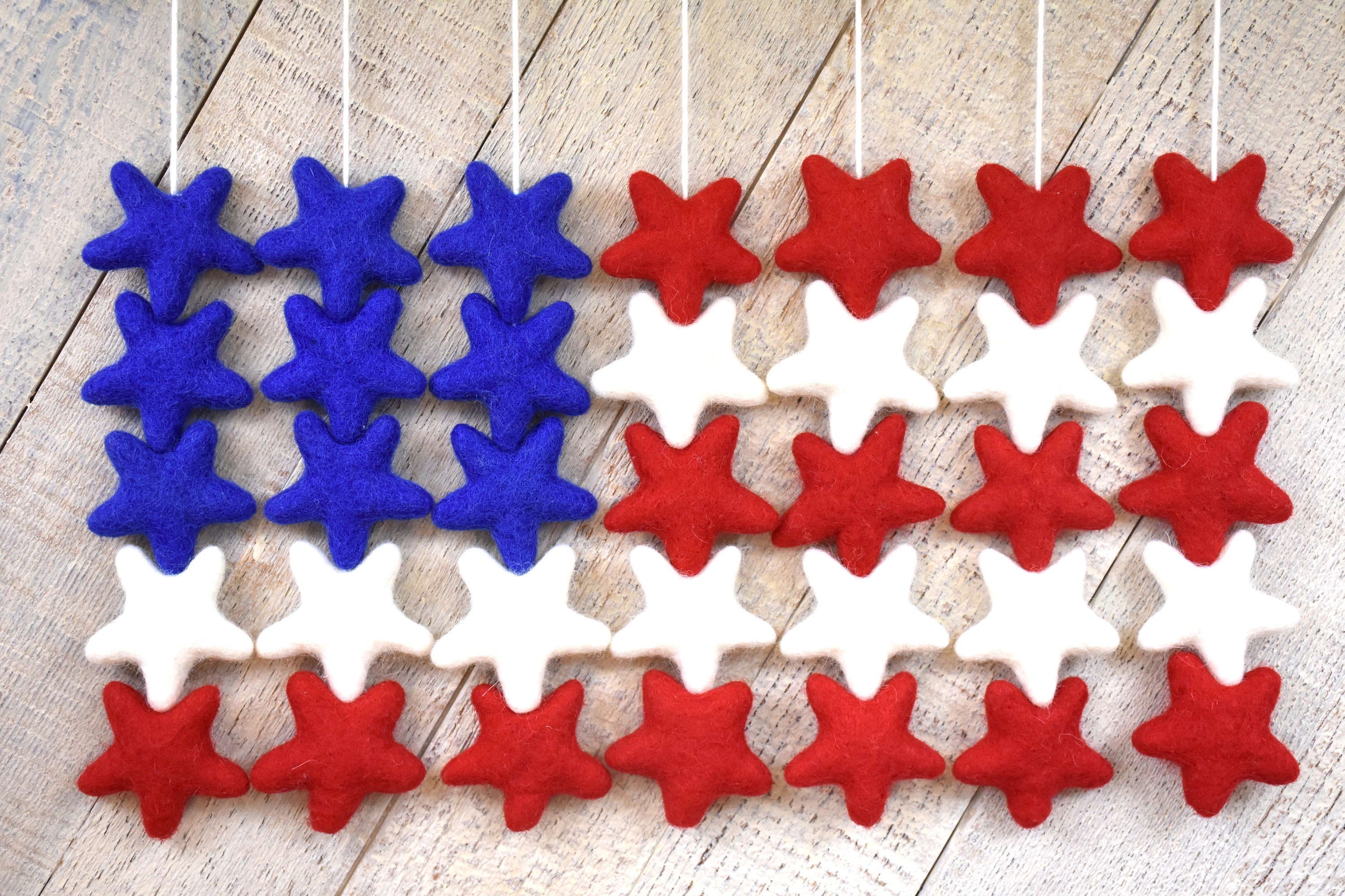 American Flag Made of Wool - Etsy