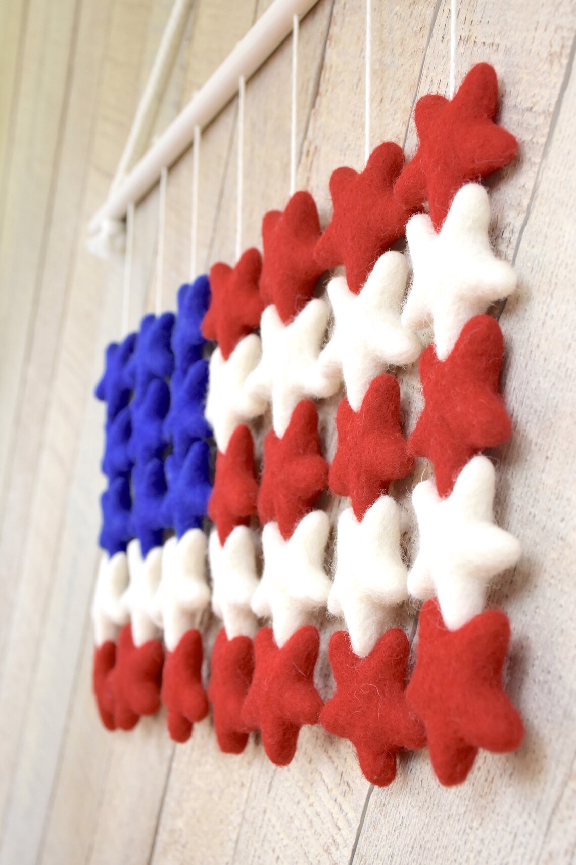 American Flag Made of Wool - Etsy