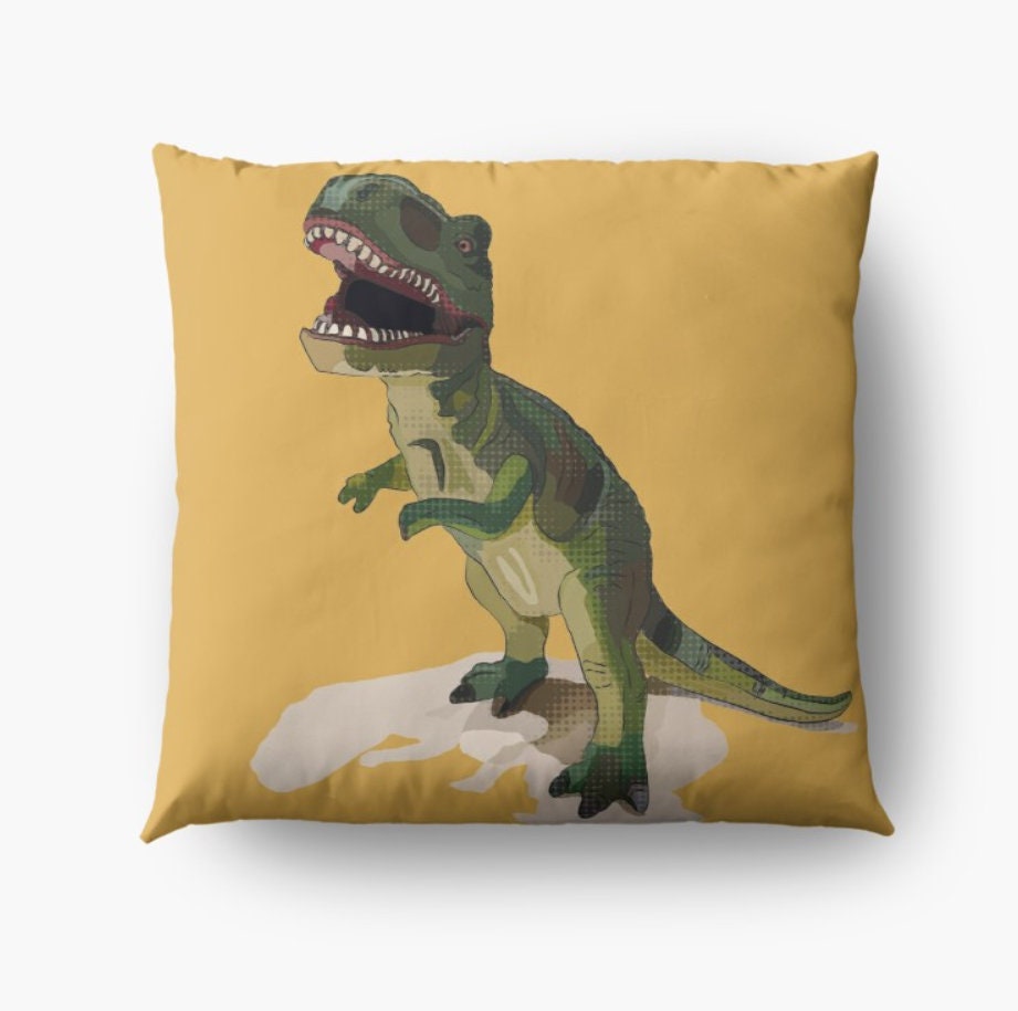 Dinosaur Decor Cushion Dinosaur Gift T-rex Print Pillow Floor Cushion ...