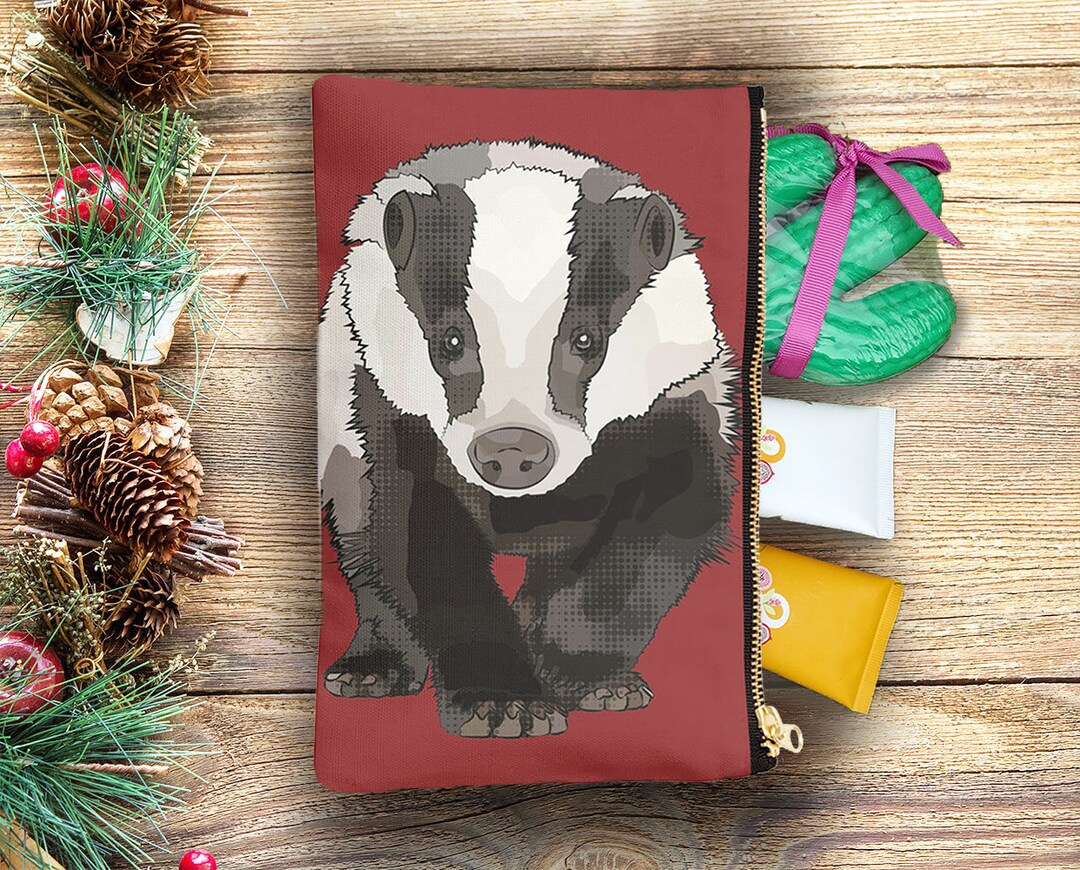 Badger Makeup Bag Red Badger Wash Bag British Wildlife Gift Brock ...