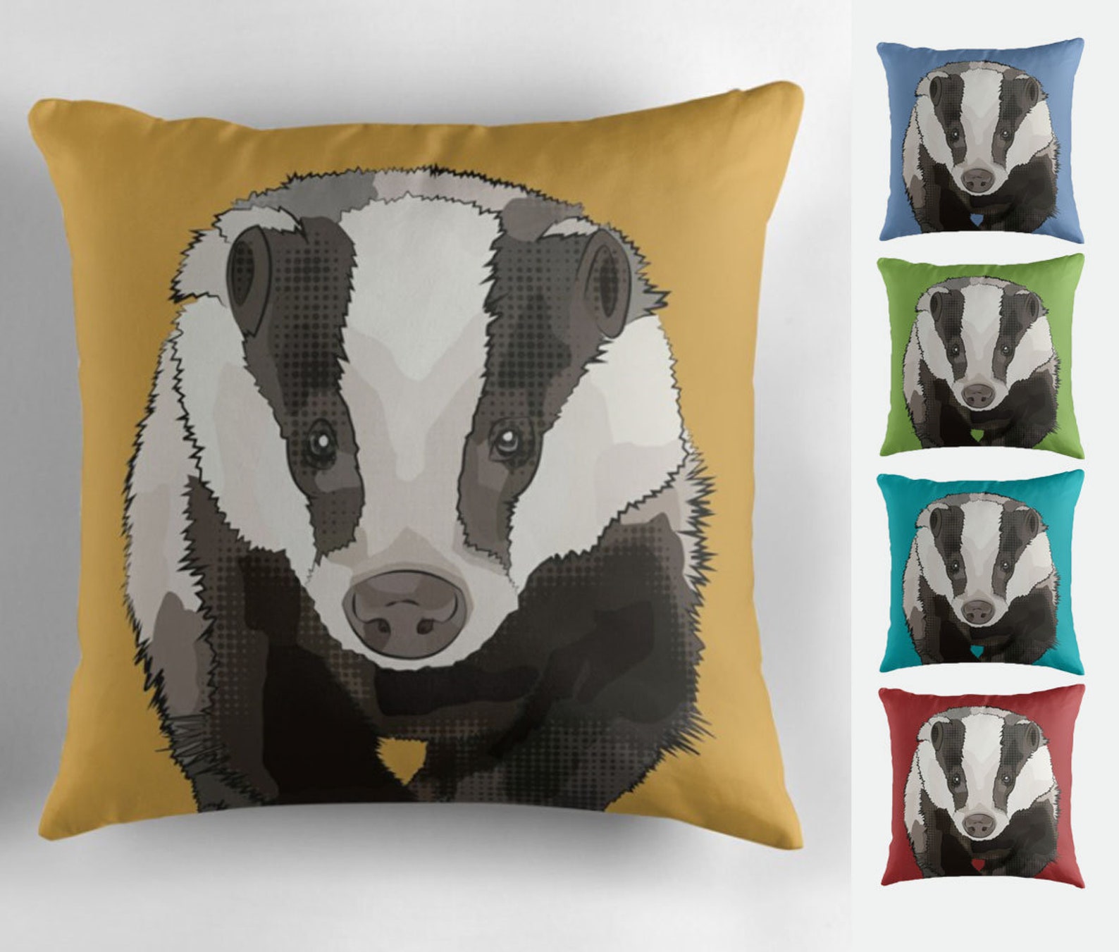 Purple Wildlife Dress * Woodland Animal Floaty A-line Dress With Badger ...