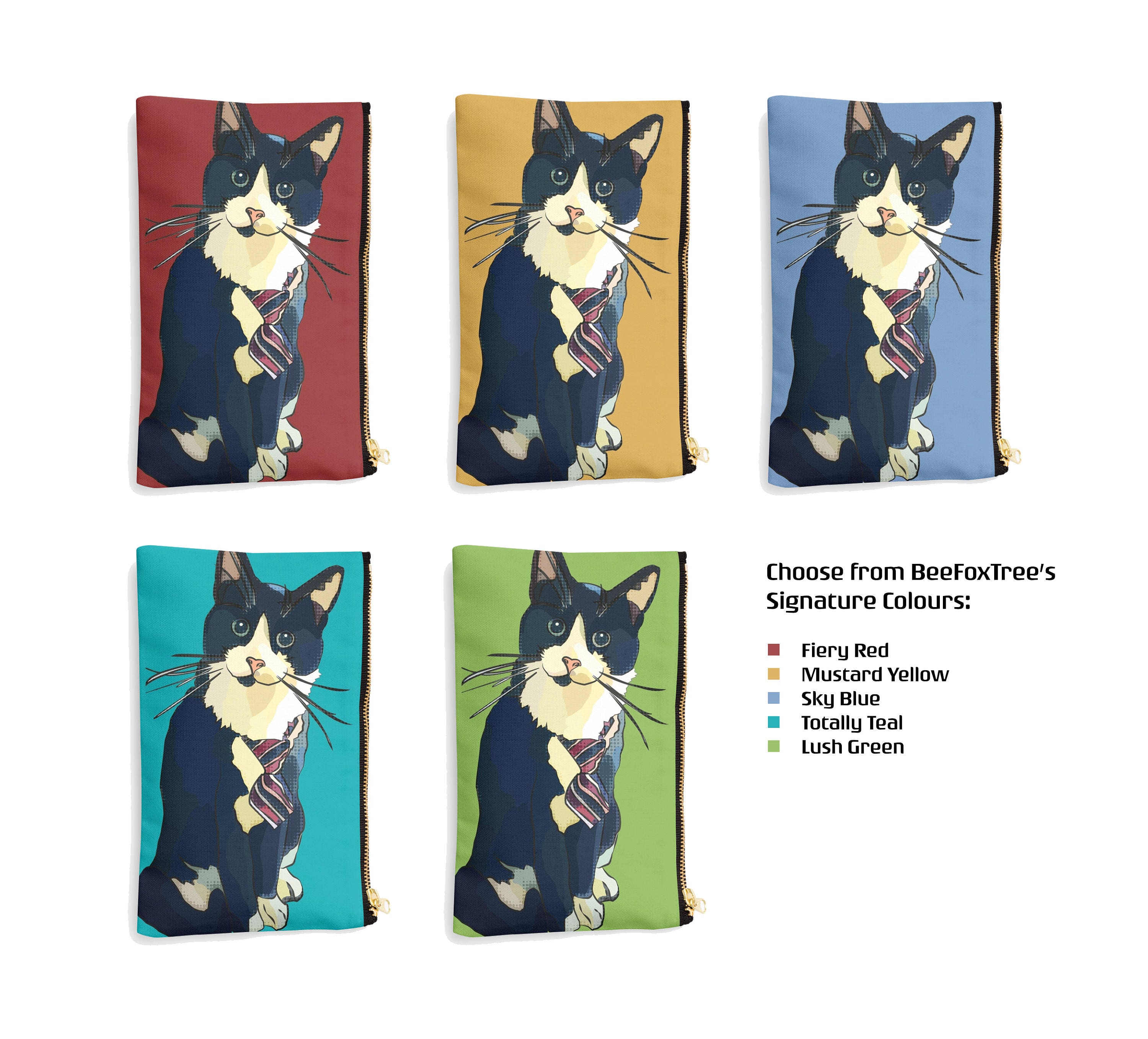 Tuxedo Cat Zipper Bag Tuxedo Cat Purse Cat Lover Bag - Etsy
