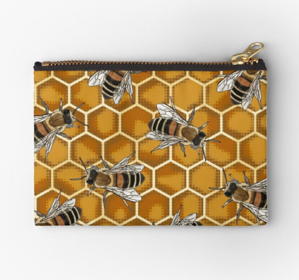 Bee Bag Beehive Pouch Queen Bee Hobby Bag Worker Bee Laptop Sleeve ...
