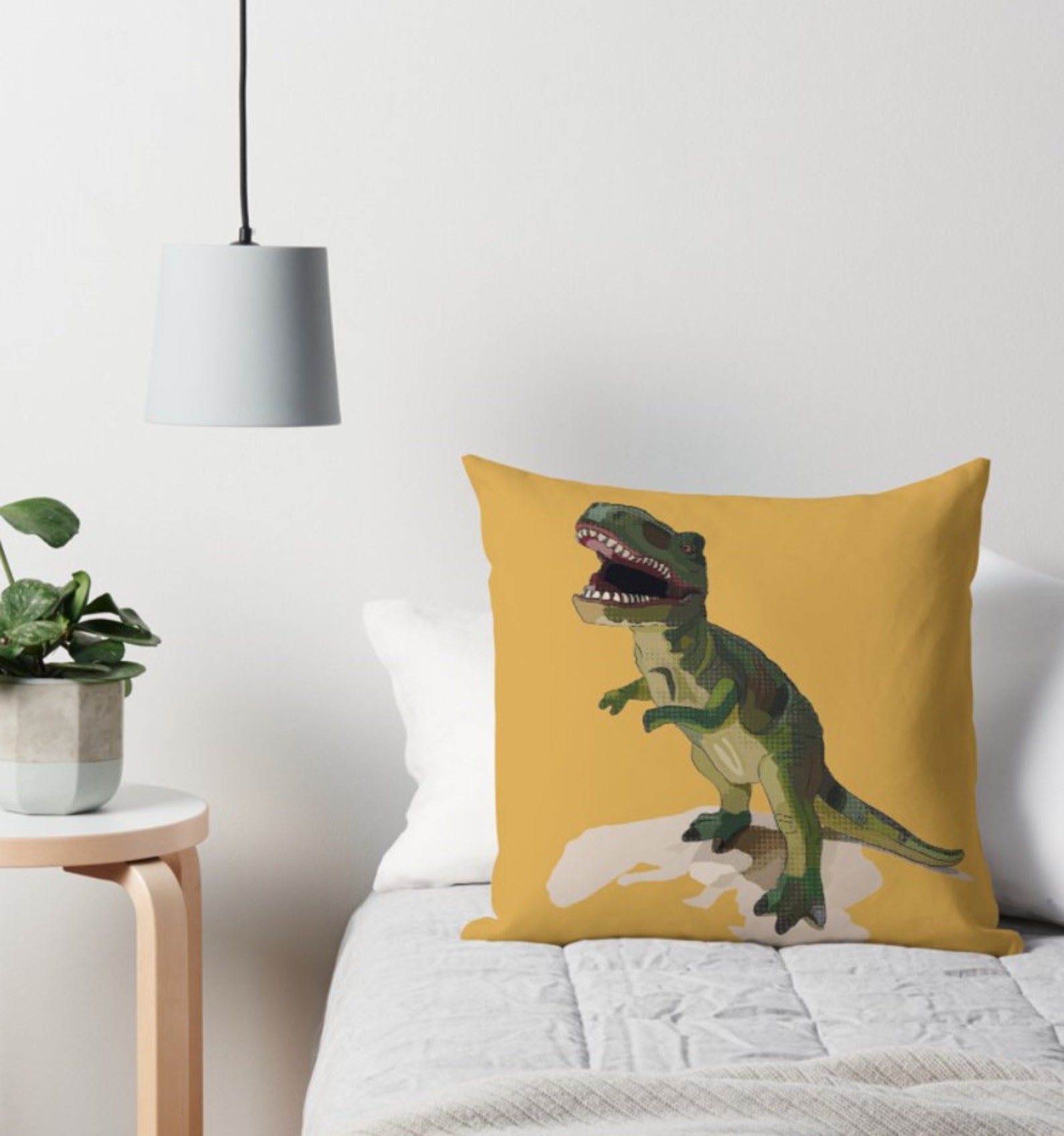 Dinosaur Decor Cushion Dinosaur Gift T-rex Print Pillow Floor Cushion ...