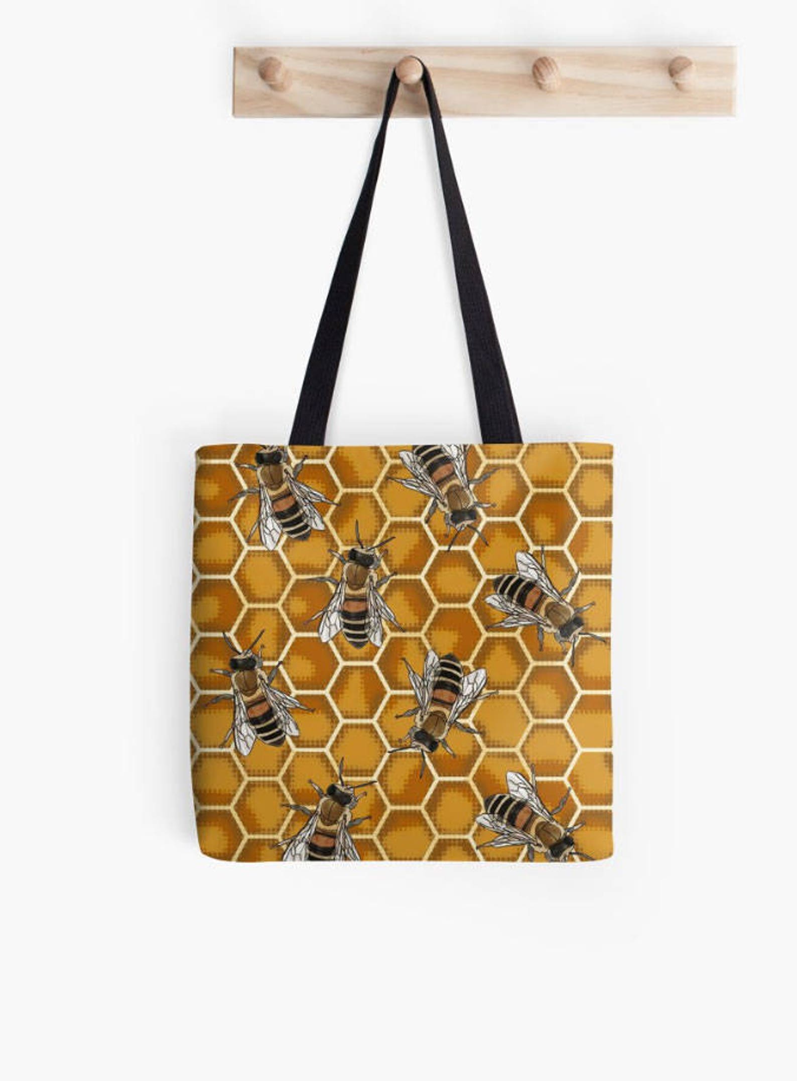 Gold Honeybee Dress Bee Dress Gold Dress Women Insect Print Dress ...