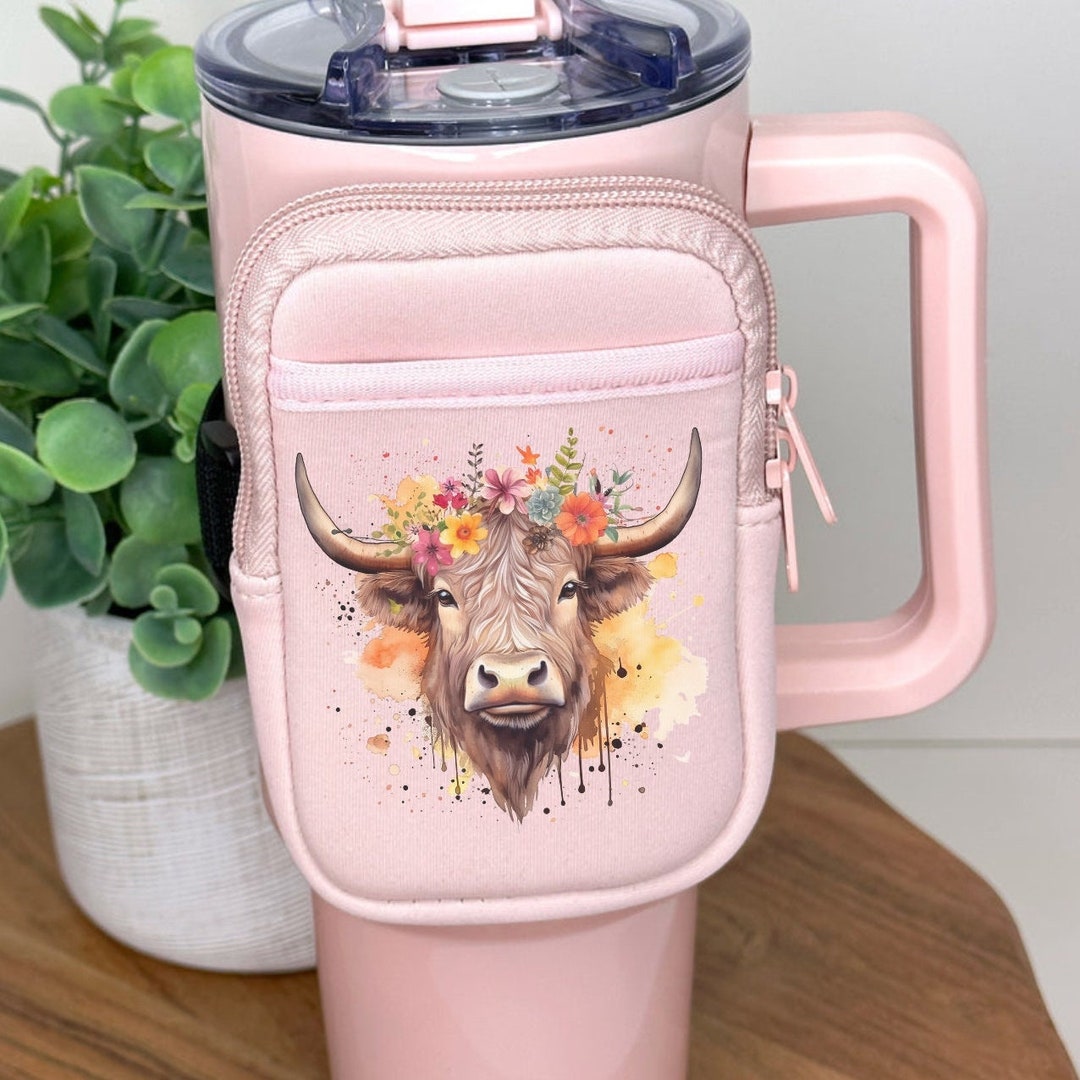 Personalized Cup Fanny Pack, 40 Oz Tumbler Pouch With Pocket, Stanley ...