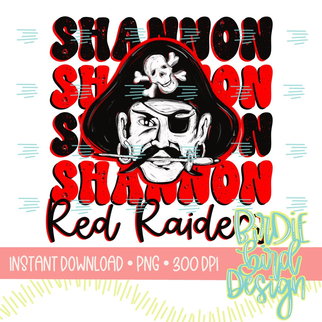 Shannon Red Raiders PNG Digital Download PRINTABLE DESIGN - Etsy