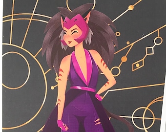 She-ra Inspired Entrapta Redesigned as a Fashionista Art Print | Etsy