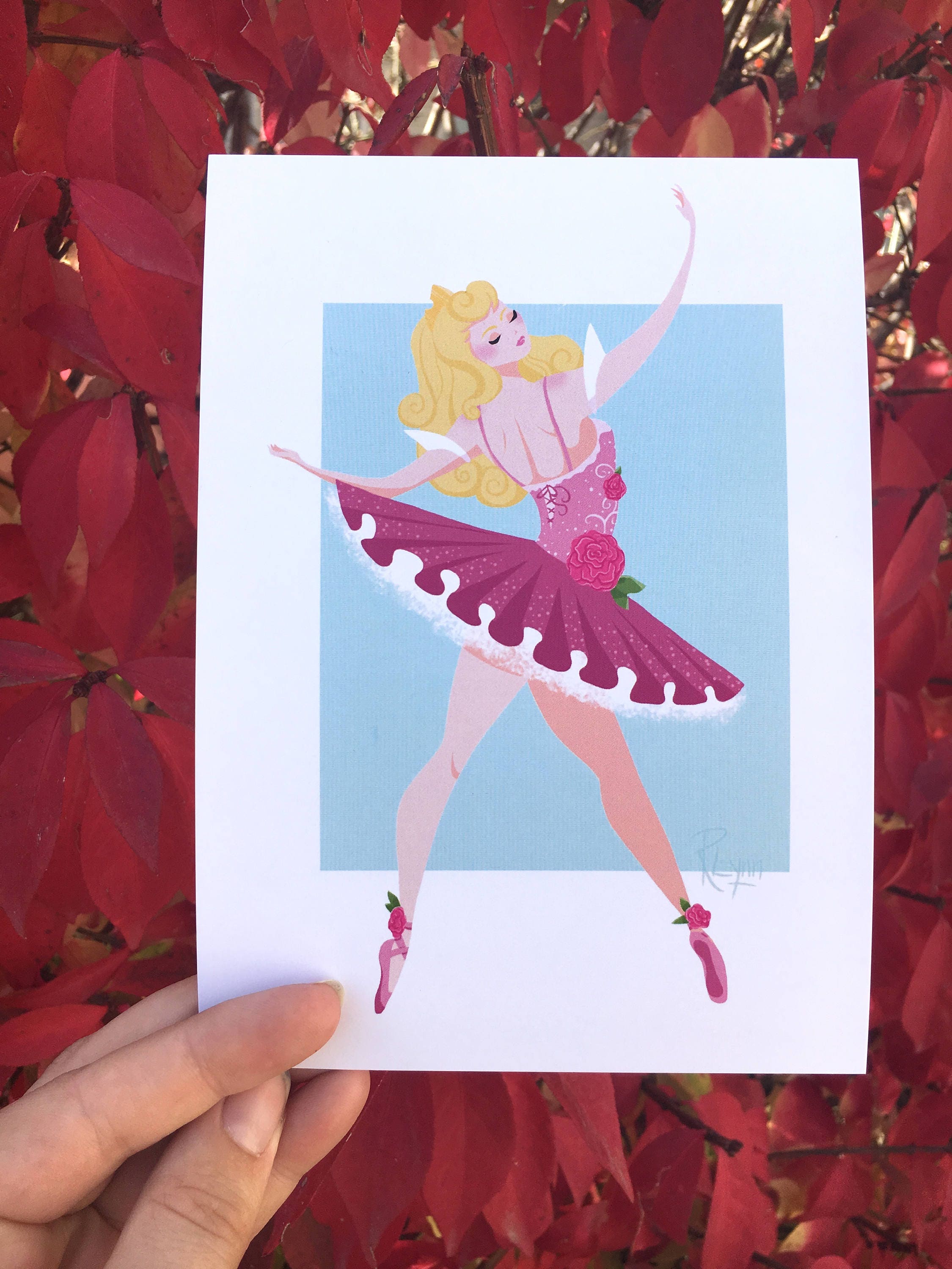 Disney Princess Ballerina Aurora From Sleeping Beauty Art Print - Etsy ...