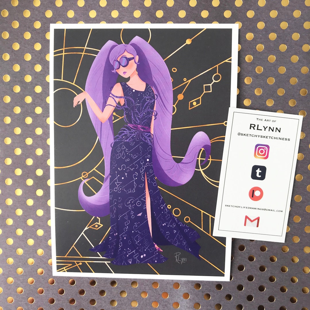 She-ra Inspired Entrapta Redesigned as a Fashionista Art Print - Etsy