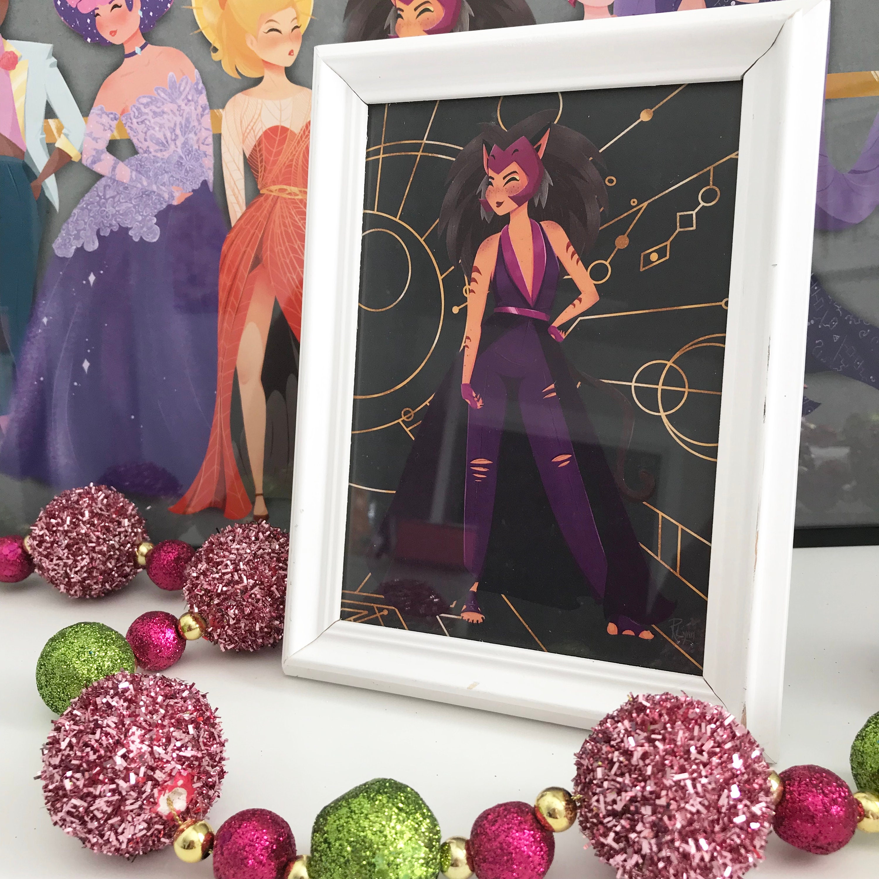She-ra Inspired Catra Redesigned as a Fashionista Art Print - Etsy