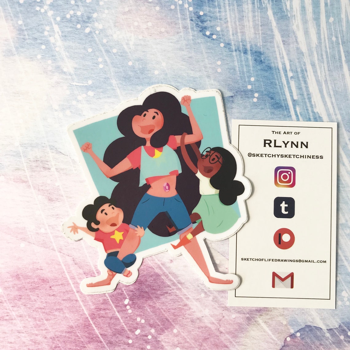 Steven Universe Themed Sticker Pack Featuring 4 High Quality - Etsy