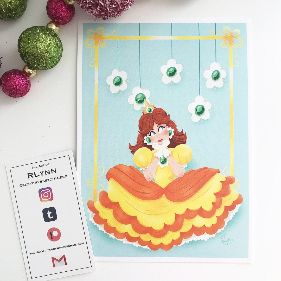 The Adorable Princess Daisy Art Print - Etsy