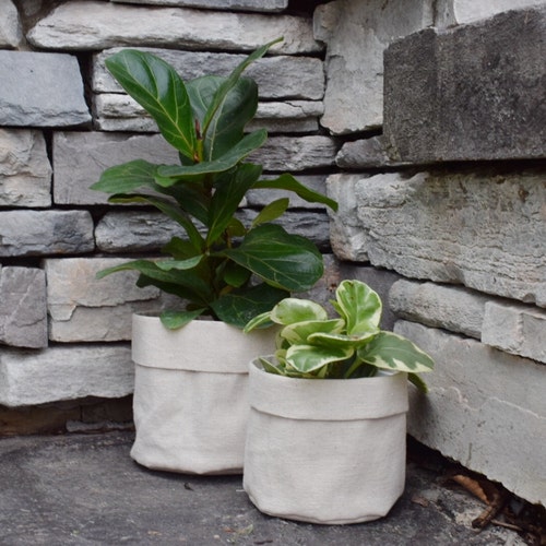 Canvas Planter Cover - Etsy