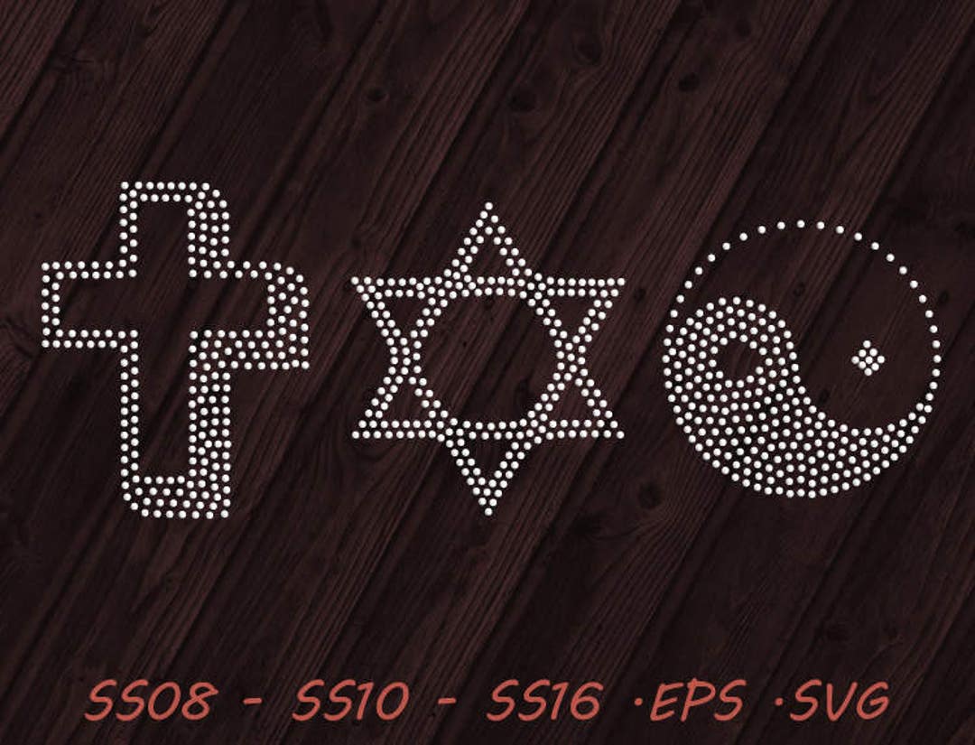 Rhinestone - Symbols - SVG EPS - Digital Template - Vector Clipart ...