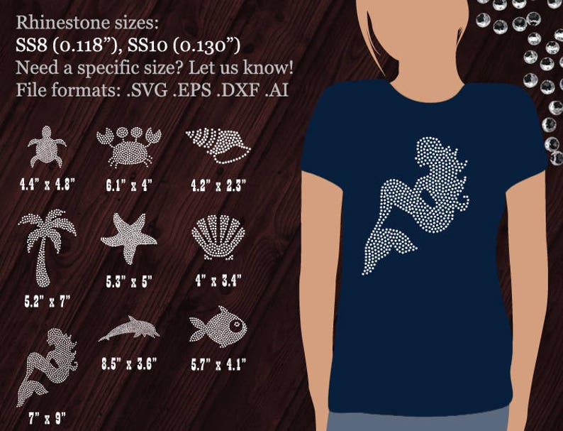 Strass Design Elements SVG EPS DXF Ai Modèle numérique - Etsy France