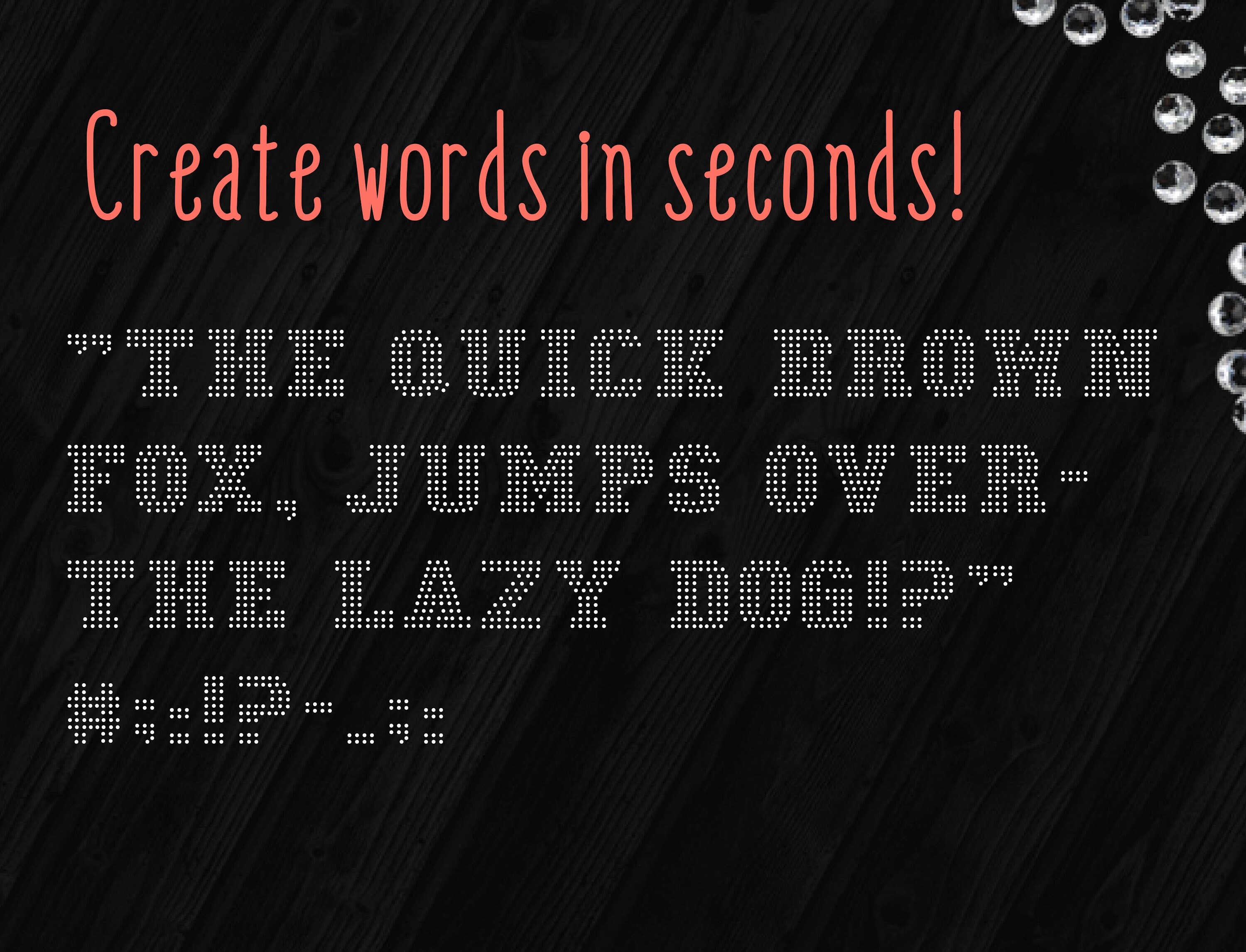 Rhinestone Sports Jersey Typeable Font OTF TTF Digital - Etsy