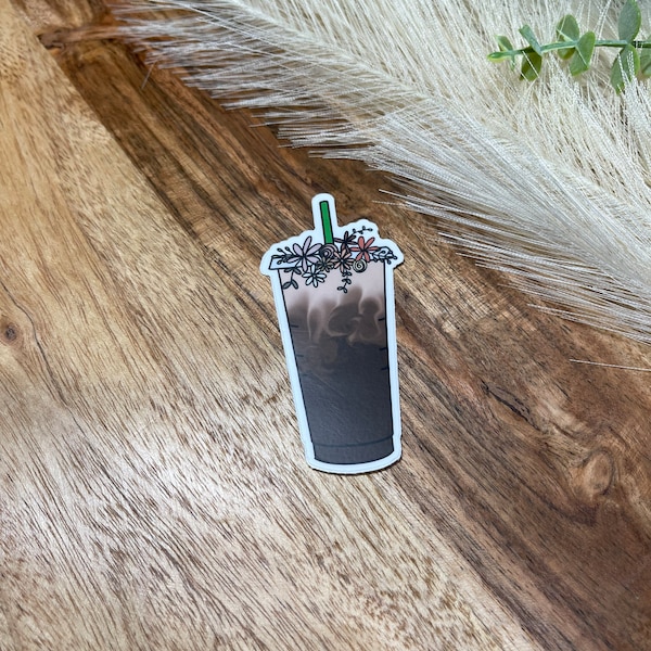 Iced Coffee Sticker - Etsy