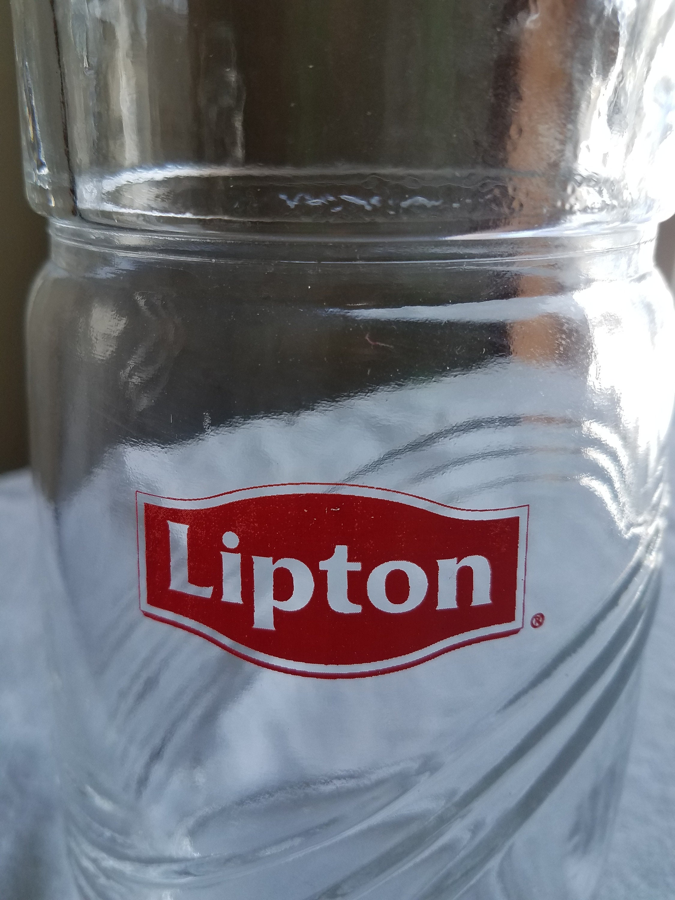 Vintage Lipton Tea Pitcher - Etsy