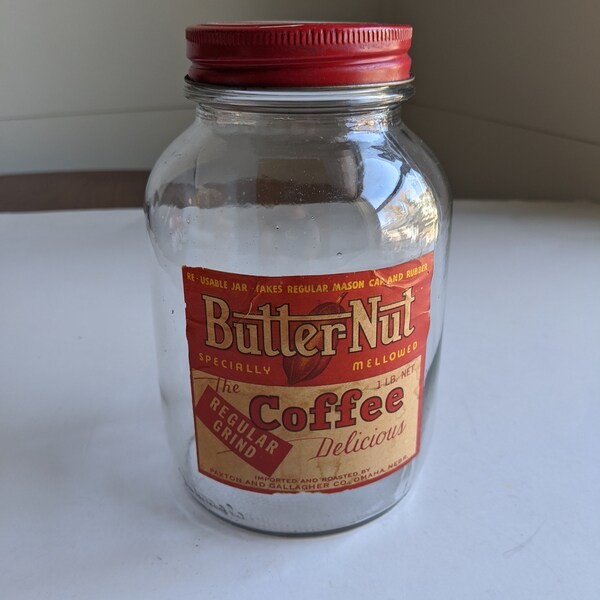 Vintage Coffee Jar - Etsy