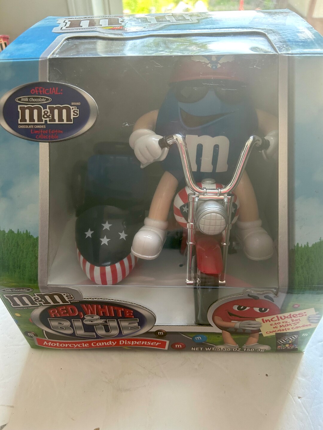 New Vintage M&ms World Candy Dispenser Motorcycle Sidecar Collectible ...