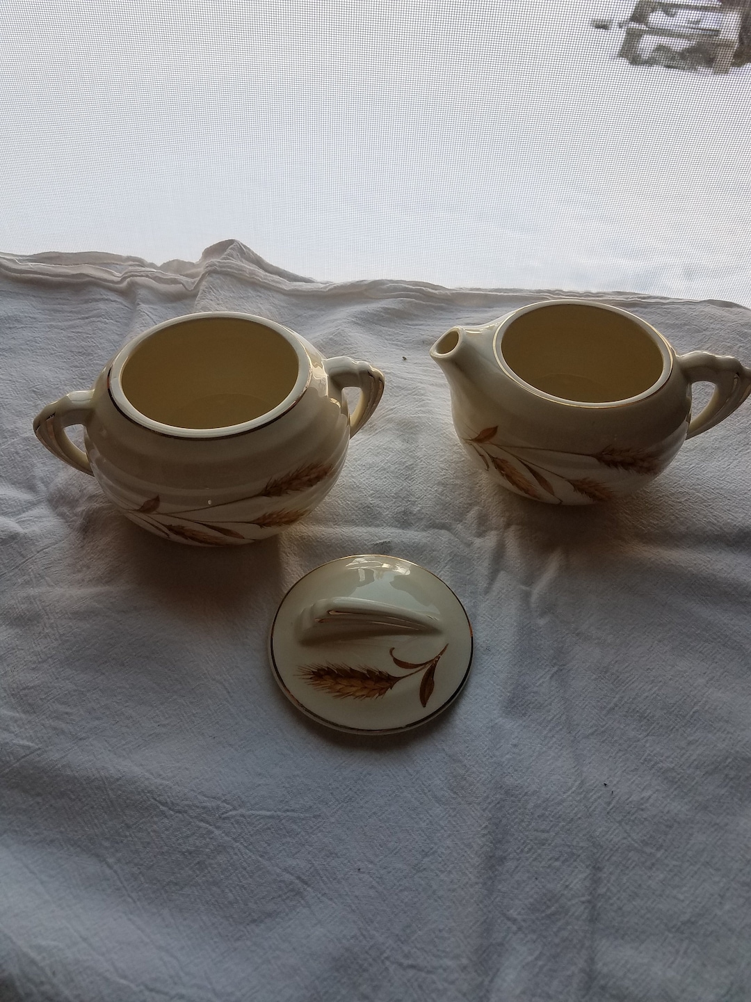 Vintage Edwin M. Knowles China Co Yorktown Sugar Bowl With Lid and ...