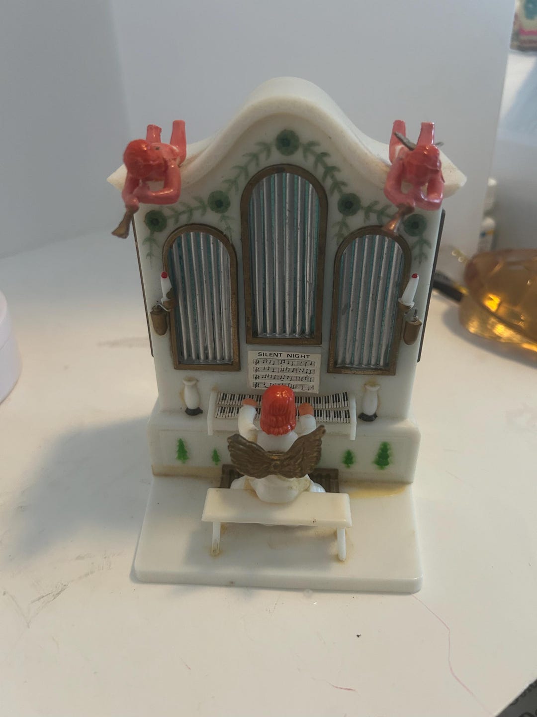 Vintage Angel Playing Piano Organ Music Box Cherubs Hong Kong - Etsy