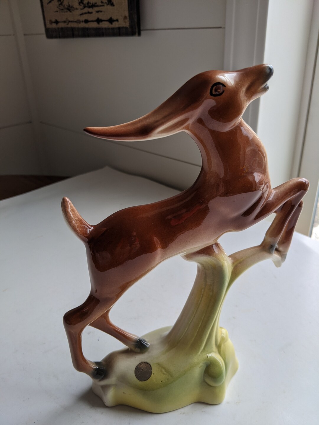 Mid Century Leaping/running Deer Figurine | Stewart Mccullough ...