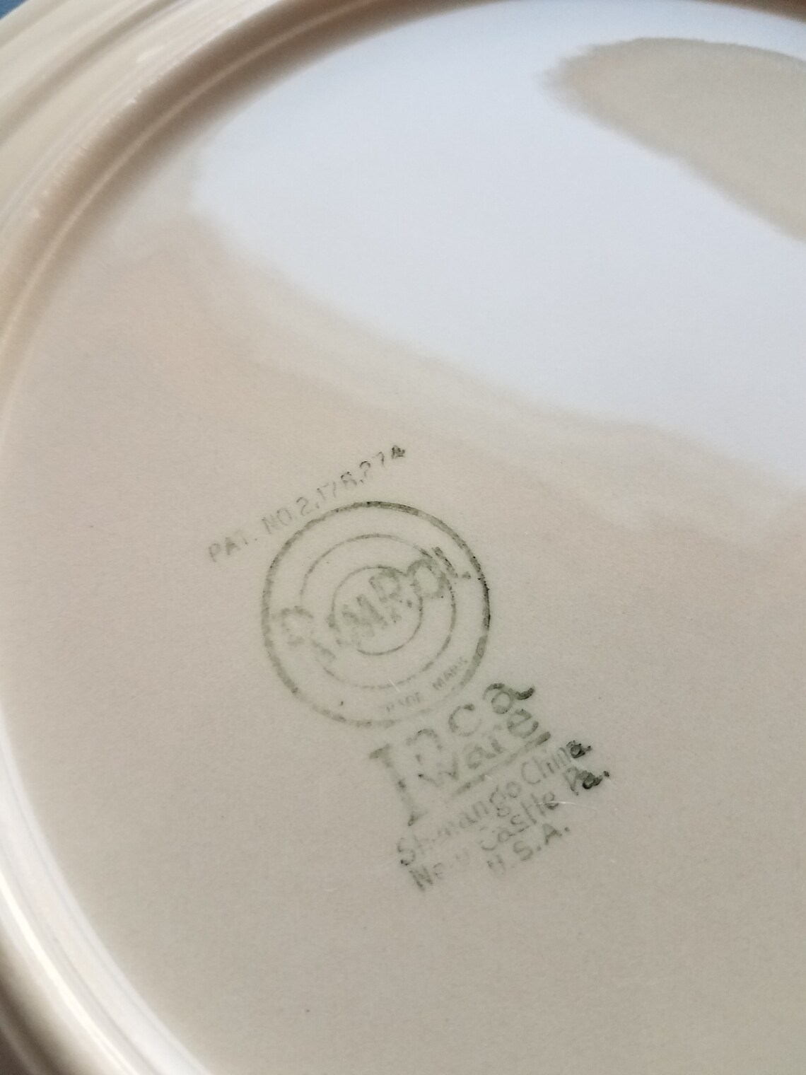 Vintage Shenango Inca Ware Rimrol Plate - Etsy