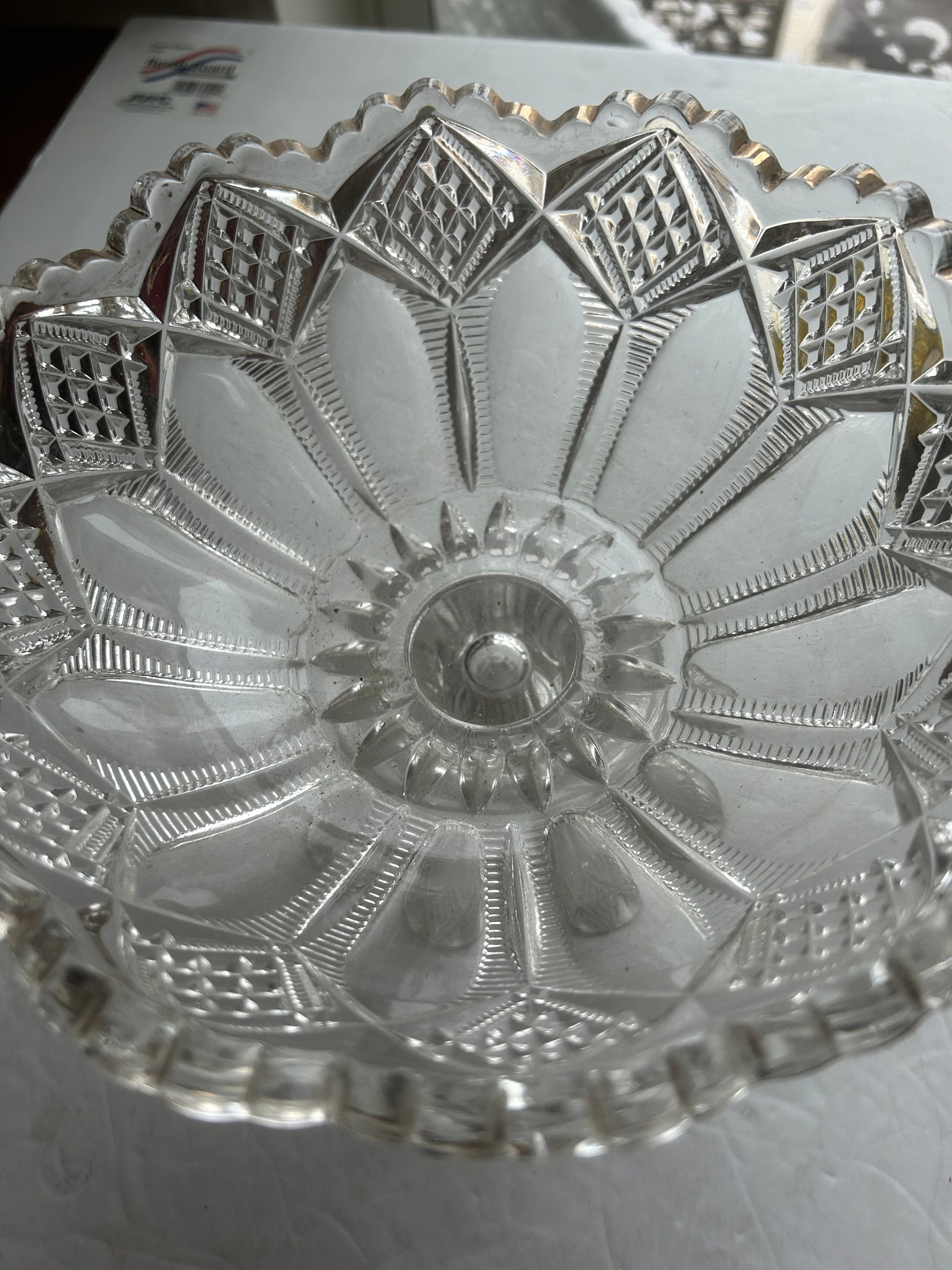 Antique EAPG Pedestal Compote by Duncan and Miller - Etsy