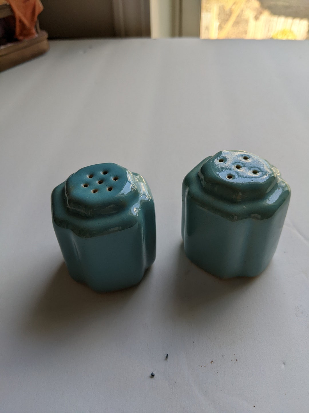 Wahpeton North Dakota Rosemeade Pottery Square Salt and Pepper Shakers ...