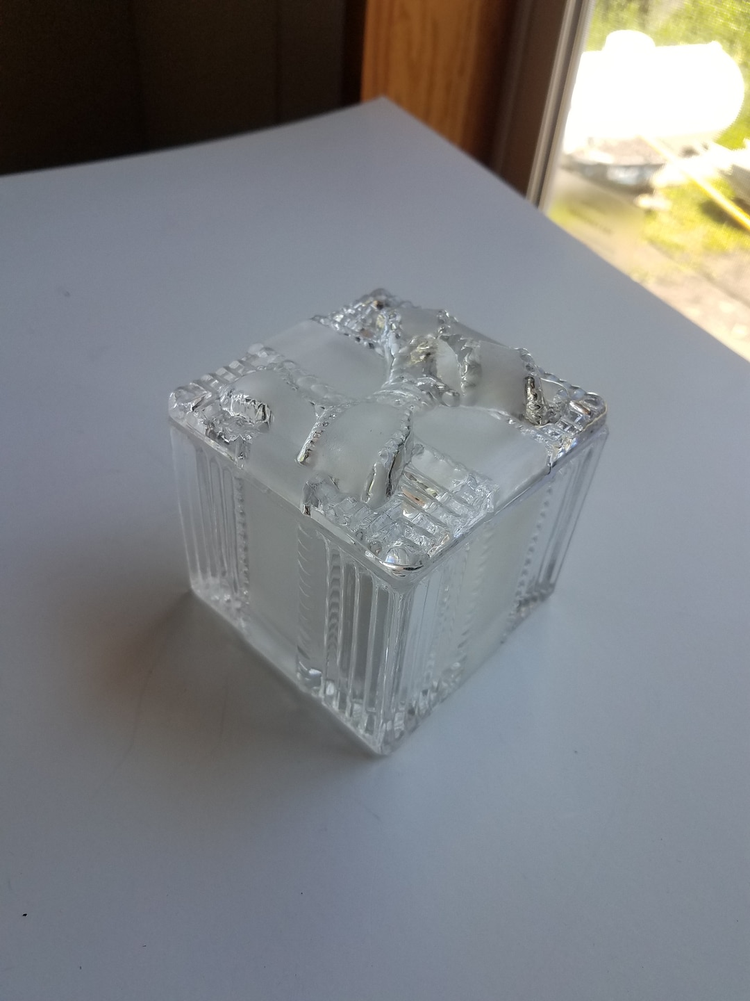 Vintage Lead Crystal Gift Box . Trinket Box - Etsy